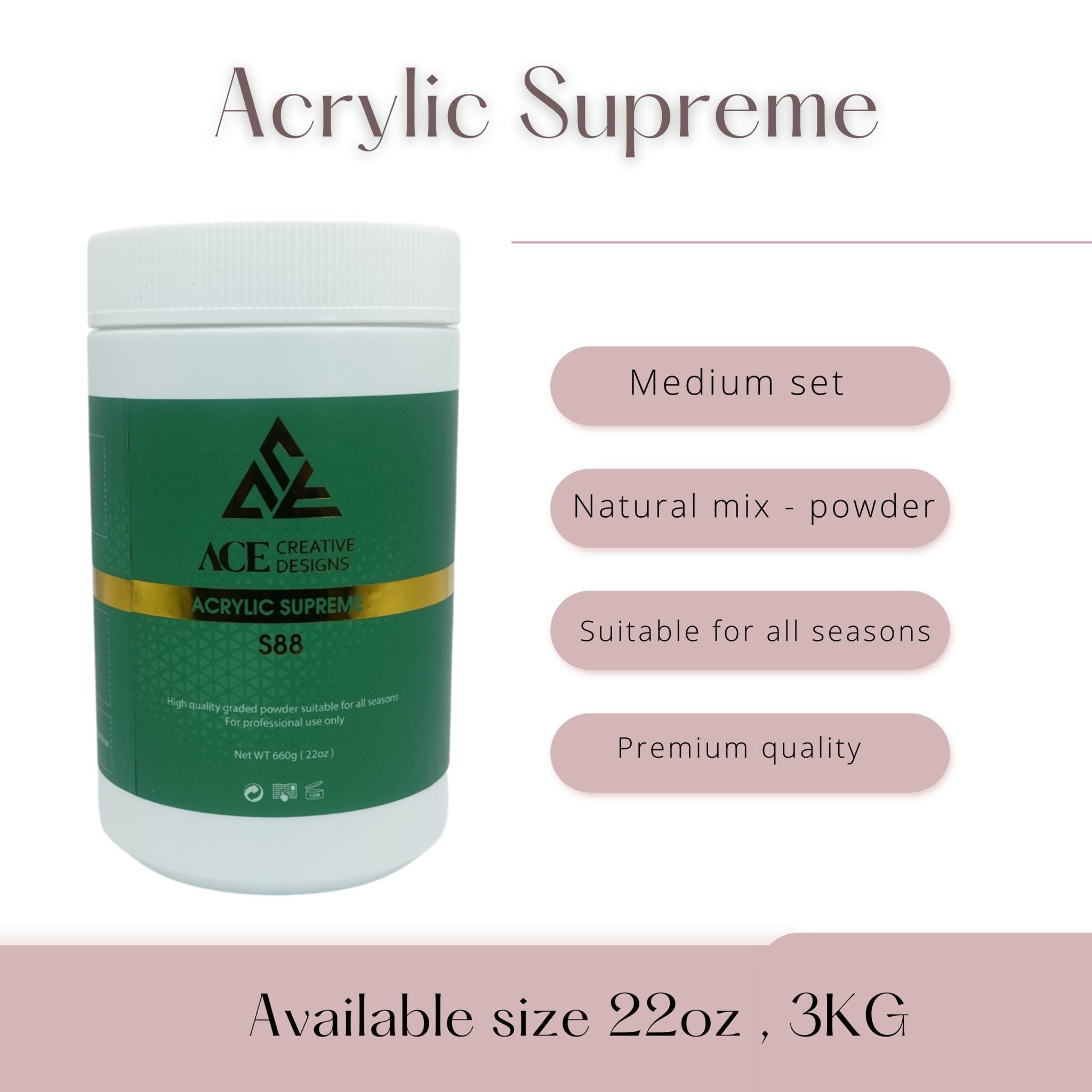 Acrylic 500gr – Ace Nail Store
