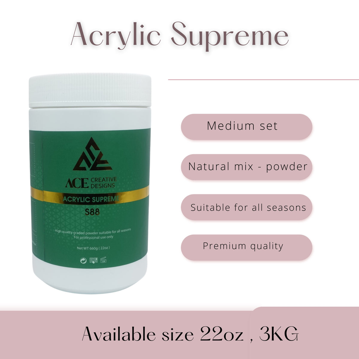 𝐀𝐜𝐫𝐲𝐥𝐢𝐜 𝐒𝐮𝐩𝐫𝐞𝐦𝐞 𝐒88 – Ace Nail Store